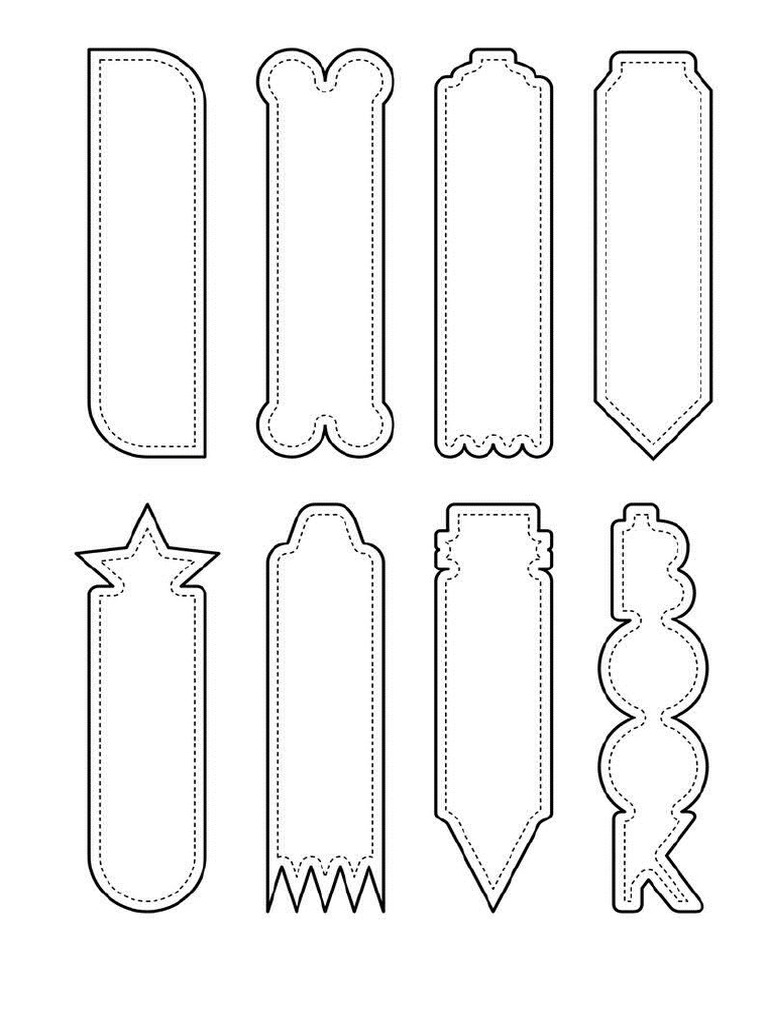 penanda buku template | PDF