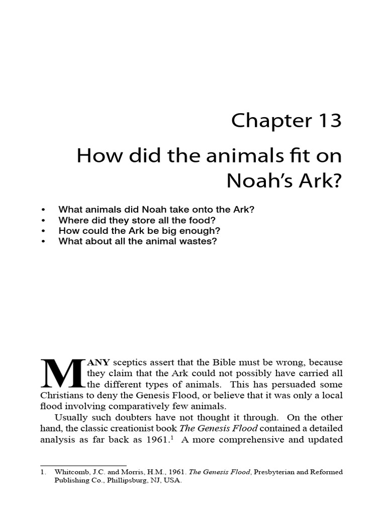 Chapter 13 | PDF | Genesis Flood Narrative | Noah's Ark