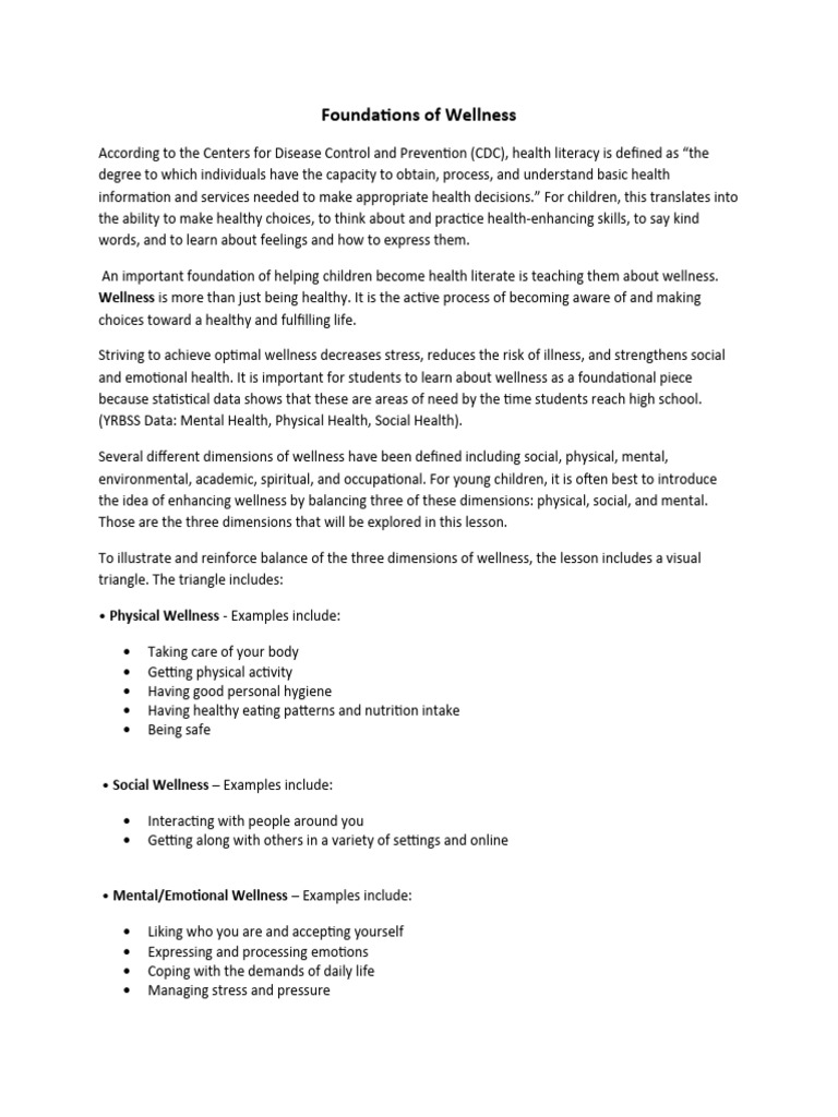 Foundations of Wellness | PDF | Nutrition | Diet & Nutrition