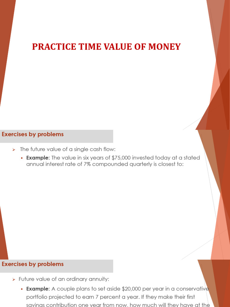 Chapter 2. Practice TVM | PDF | Present Value | Time Value Of Money