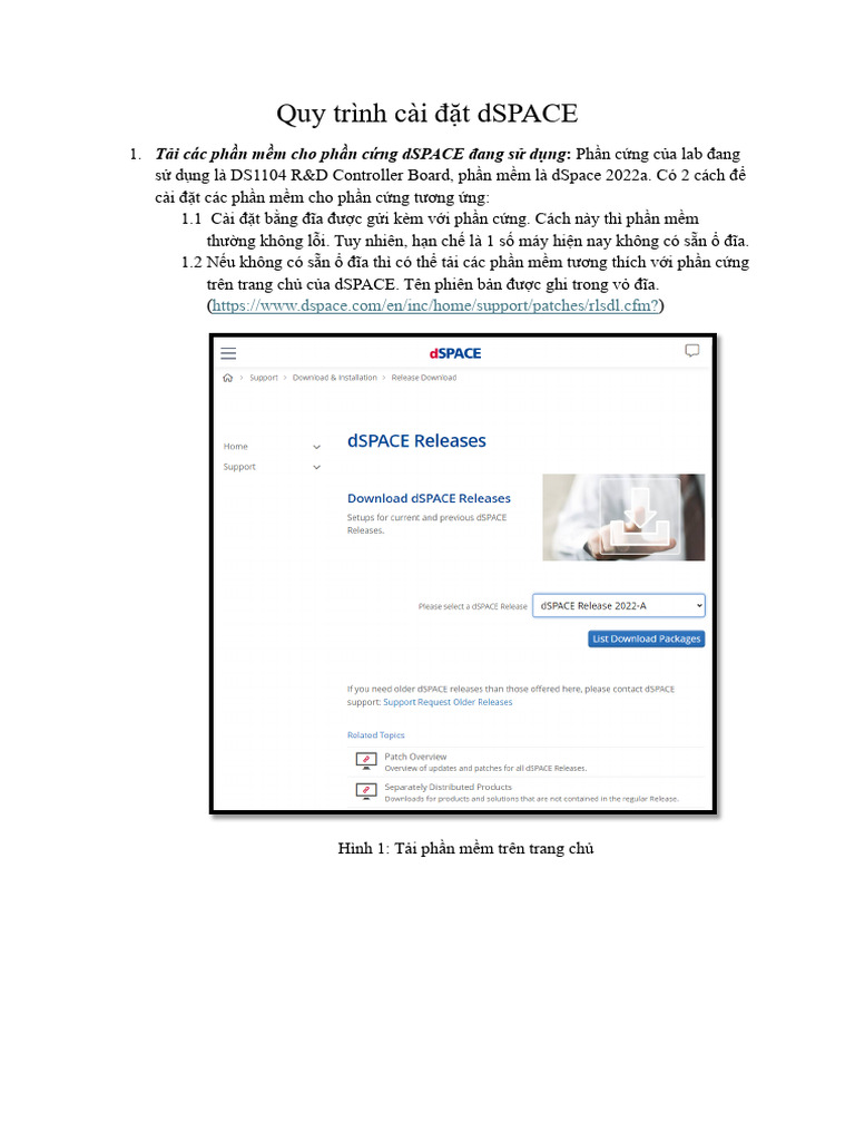 Quy trình cài đặt dSPACE | PDF