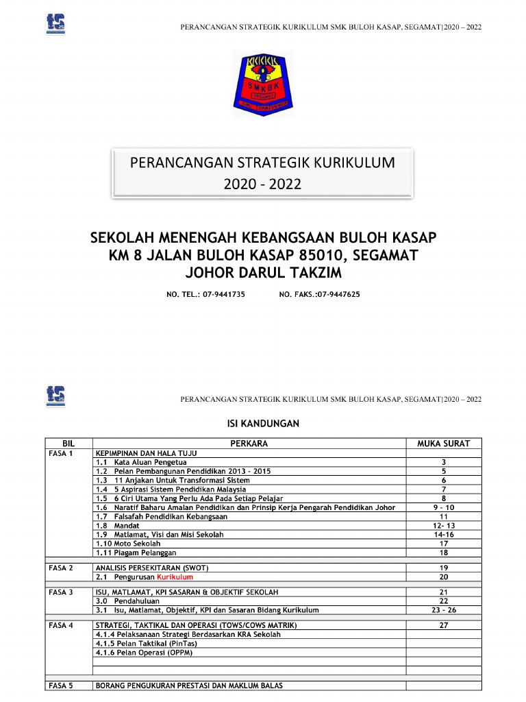 Plan Strategik TS25 | PDF