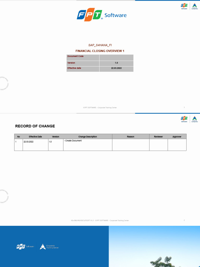 Day18 SAP S4HANA FI Financial Closing Overview 1 | PDF | Balance Sheet ...