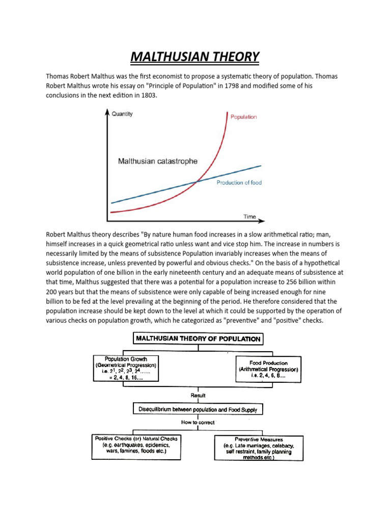 Malthusian Theory | PDF | Economies | Economics