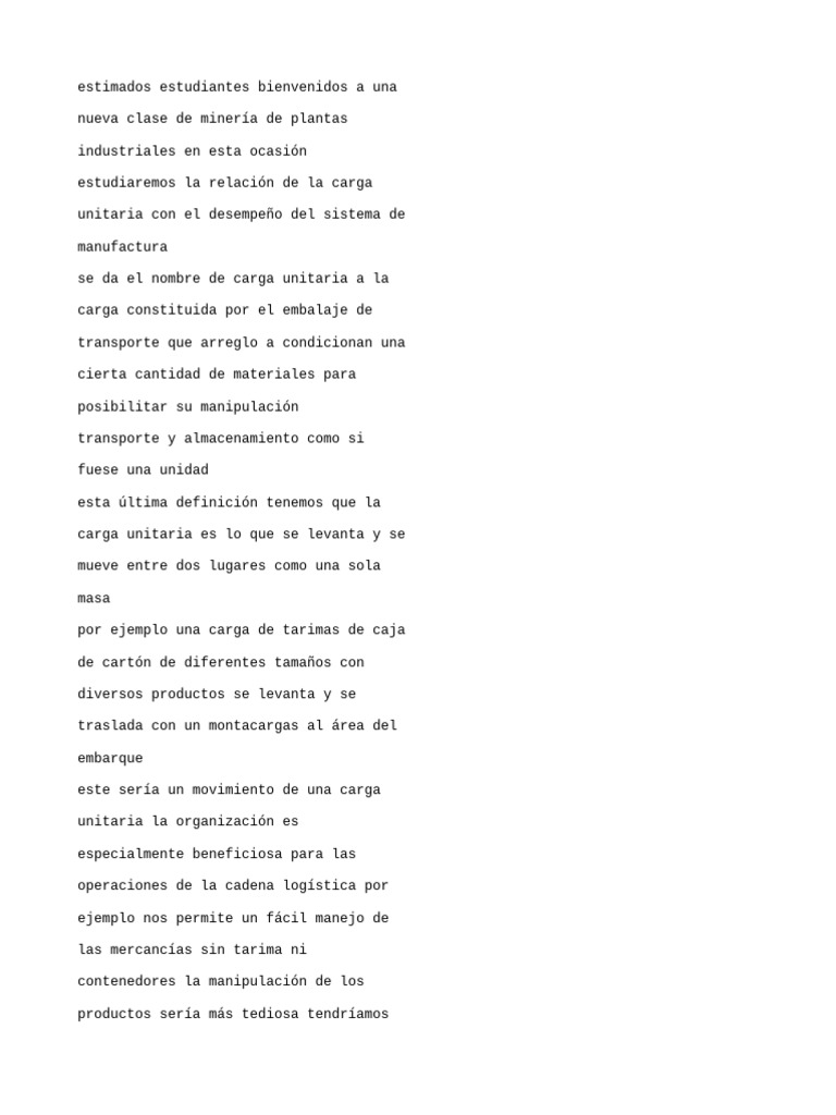 (Spanish (Auto-Generated) ) 2.2 Carga Unitaria en Los Sistemas de ...