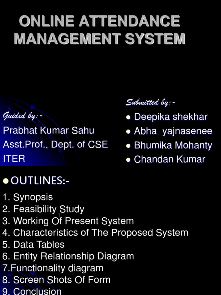 Online Attendance Management System | PDF | User (Computing) | Ibm Db2