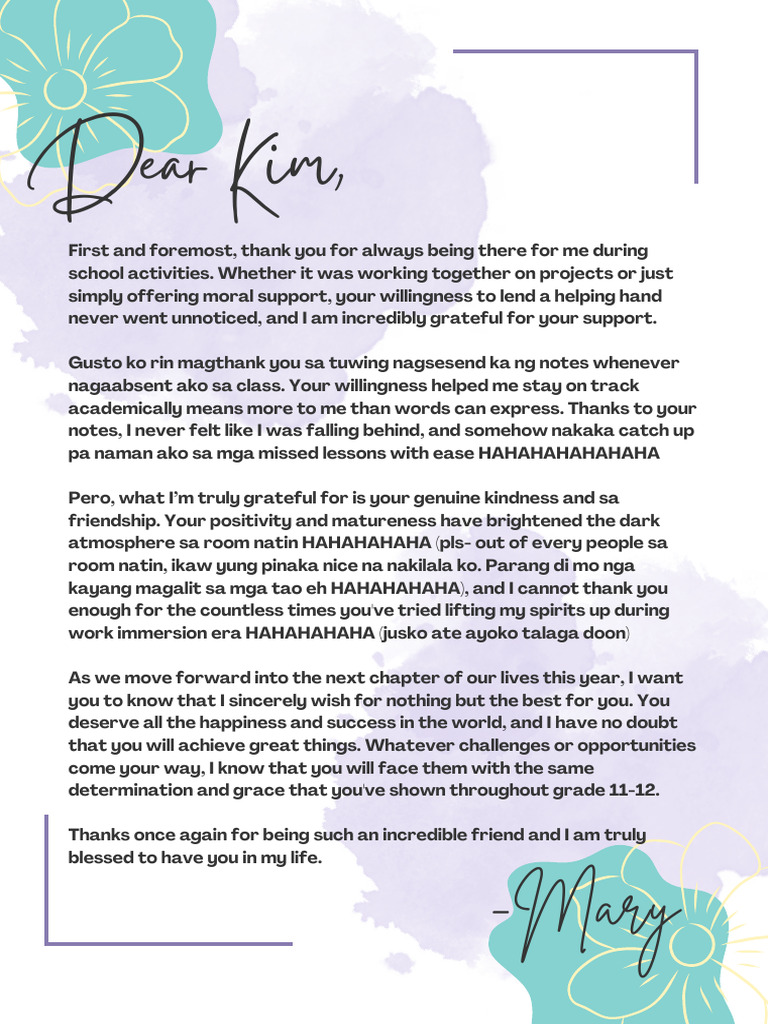 White Thank You Letter Aesthetic | PDF | Emotions | Psychology