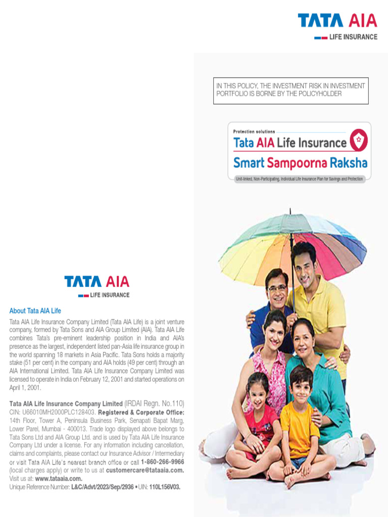 Smart Sampoorna Raksha Plan Overview | PDF | Investment Fund | Money ...