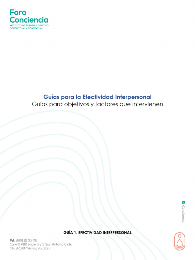 Efectividad Interpersonal DBT | PDF | Sicología | Psicología Social