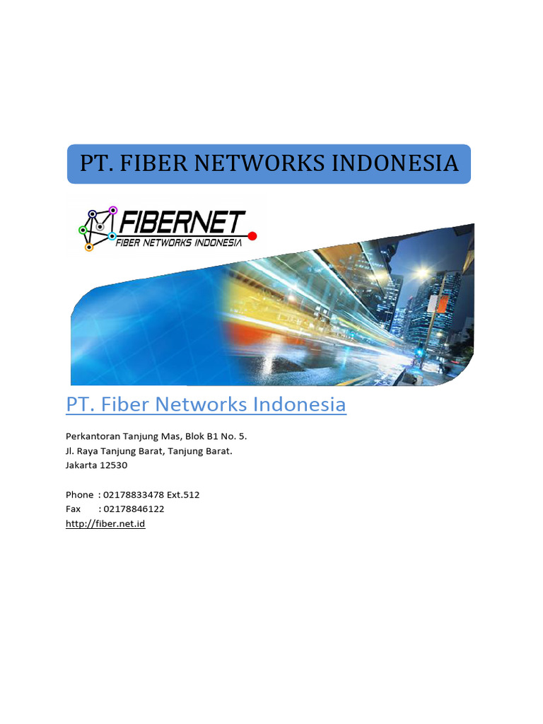 Company Profile FIBERNET | PDF | Teknologi & Rekayasa