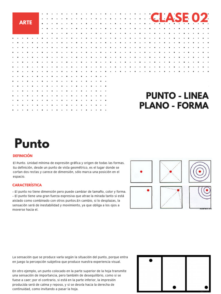 CLASE 2 - Punto y Linea | PDF | Composición (artes visuales ...