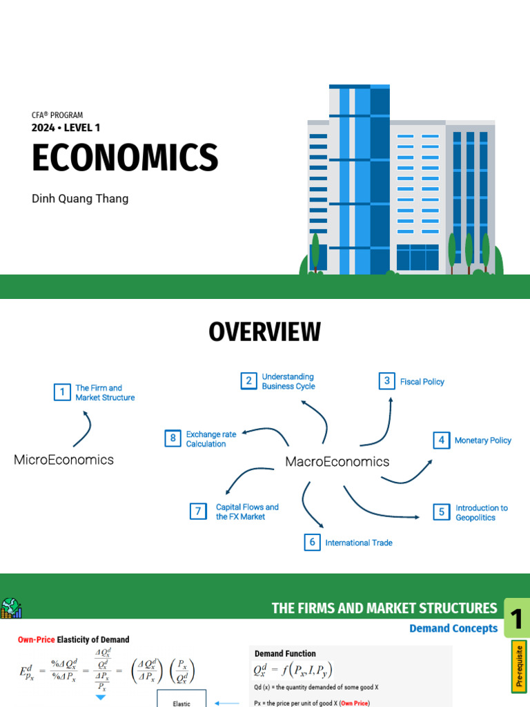 2024 - Level 1 - Economics - Slide | PDF | Demand | Elasticity (Economics)