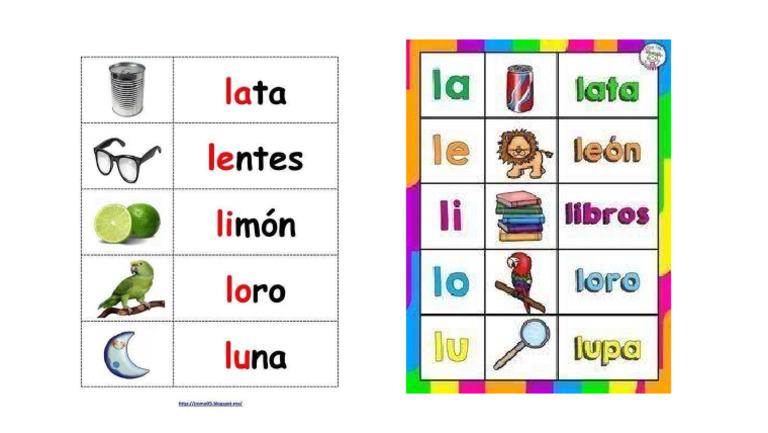 palabras con L | PDF