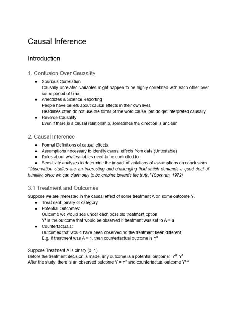 Causal Inference for Researchers | PDF | Confounding | Linear Regression