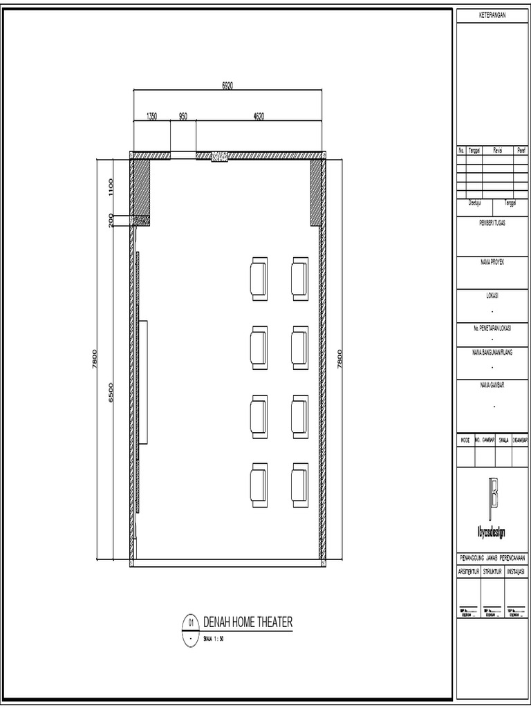 Denah Meja Home Theater | PDF