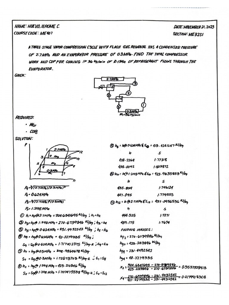 Assignment REFRIGERATION | PDF