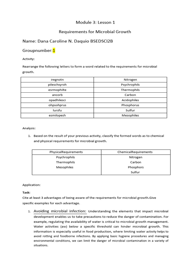 GROUP 1MICROPARA Module 3 Lesson 1 | PDF | Microorganism | Biology GROUP 1MICROPARA Module 3 Lesson 1 | PDF | Microorganism | Biology