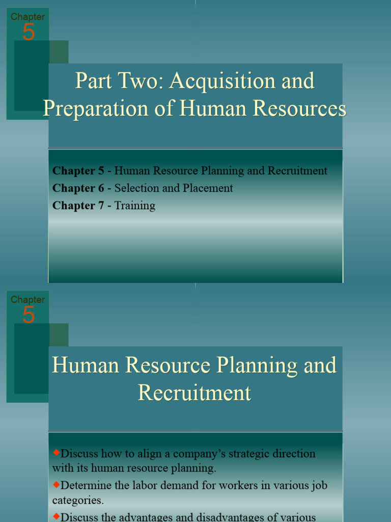 5 Human Resource Planning and Recruitment | PDF | Recruitment | Outsourcing