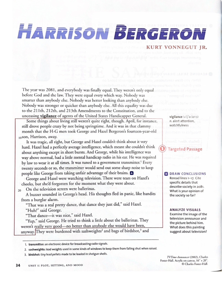 Harrison Bergeron | PDF