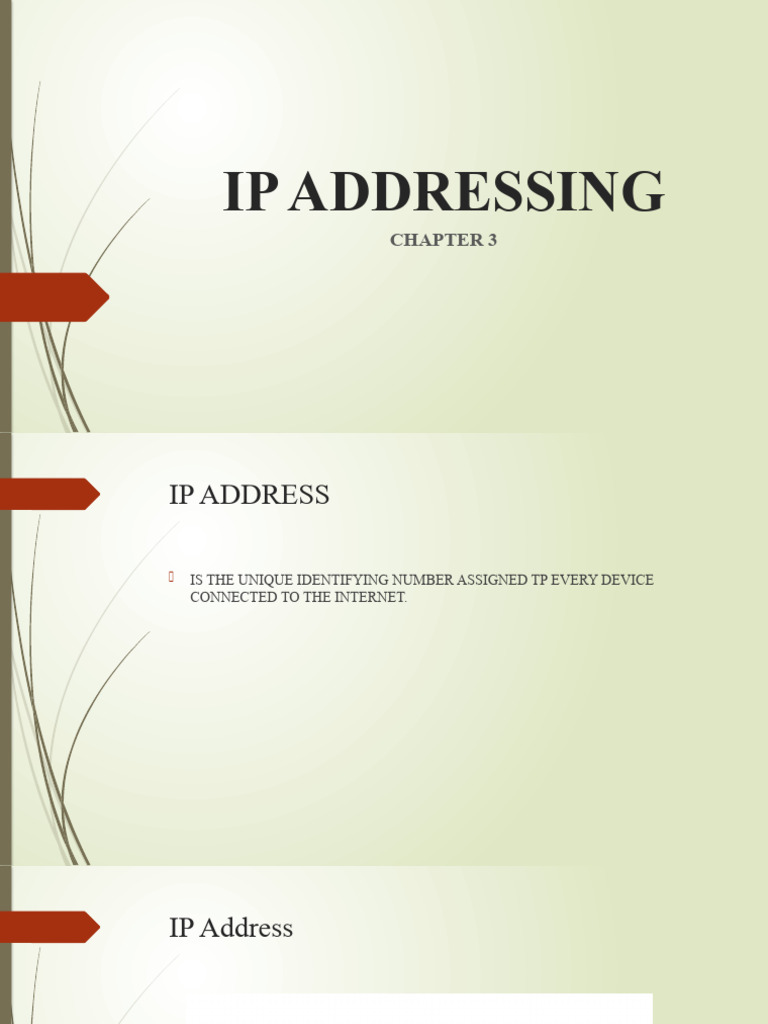 Ip Addressing Chapter 3 Itnet02 | PDF | Ip Address | Computer Network