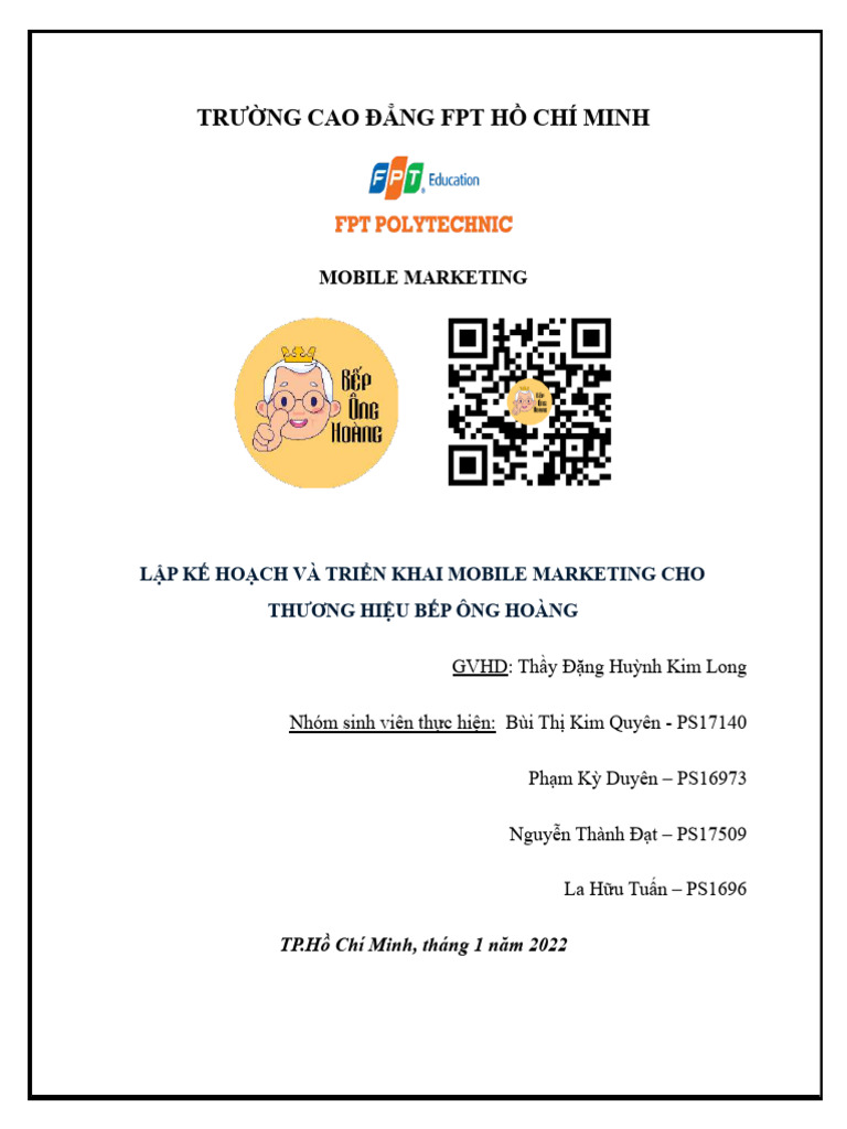 Asm Mobile Marketing Nhom5 Ec16310 | PDF