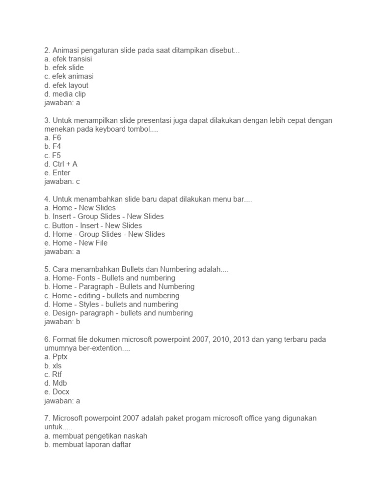 Isi Soal Uans Simdig | PDF