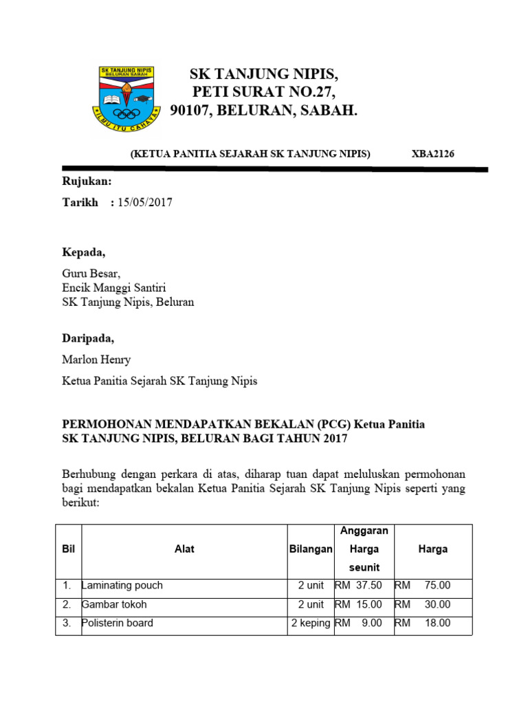 PCG Panitia Sejarah | PDF