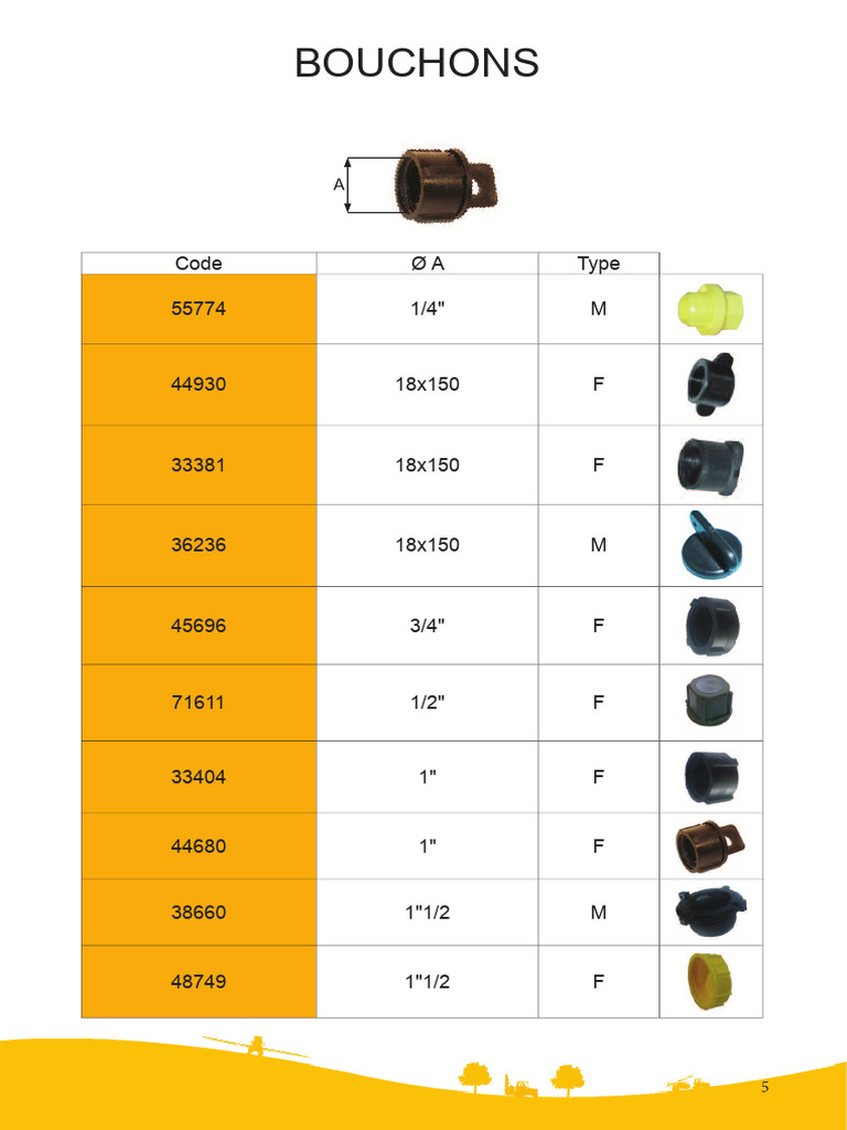 Catalogue de pièces détachées Tecnoma | PDF | Écrou | Jaune