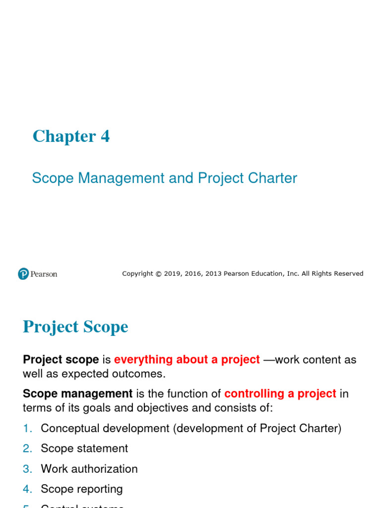 Chapter 4 Project Charter | PDF | Information | All Rights Reserved