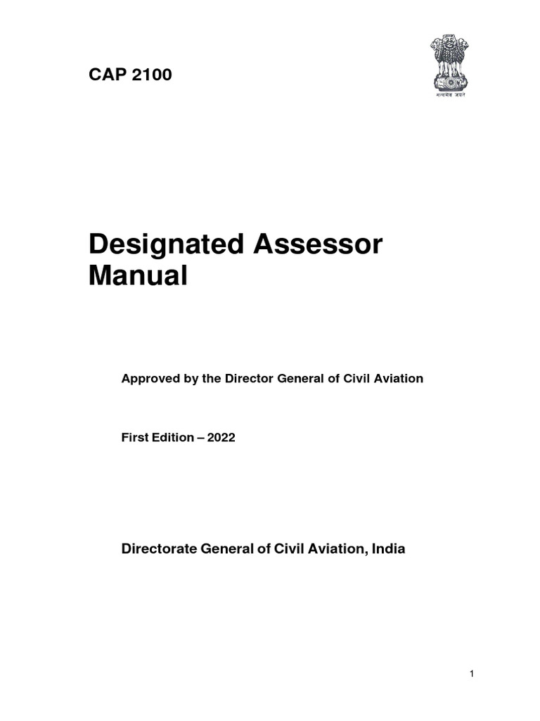 CAP 2100 Designated Assessor Manual | PDF | Conflict Of Interest