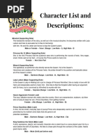 The Addams Family Character Breakdowns | PDF