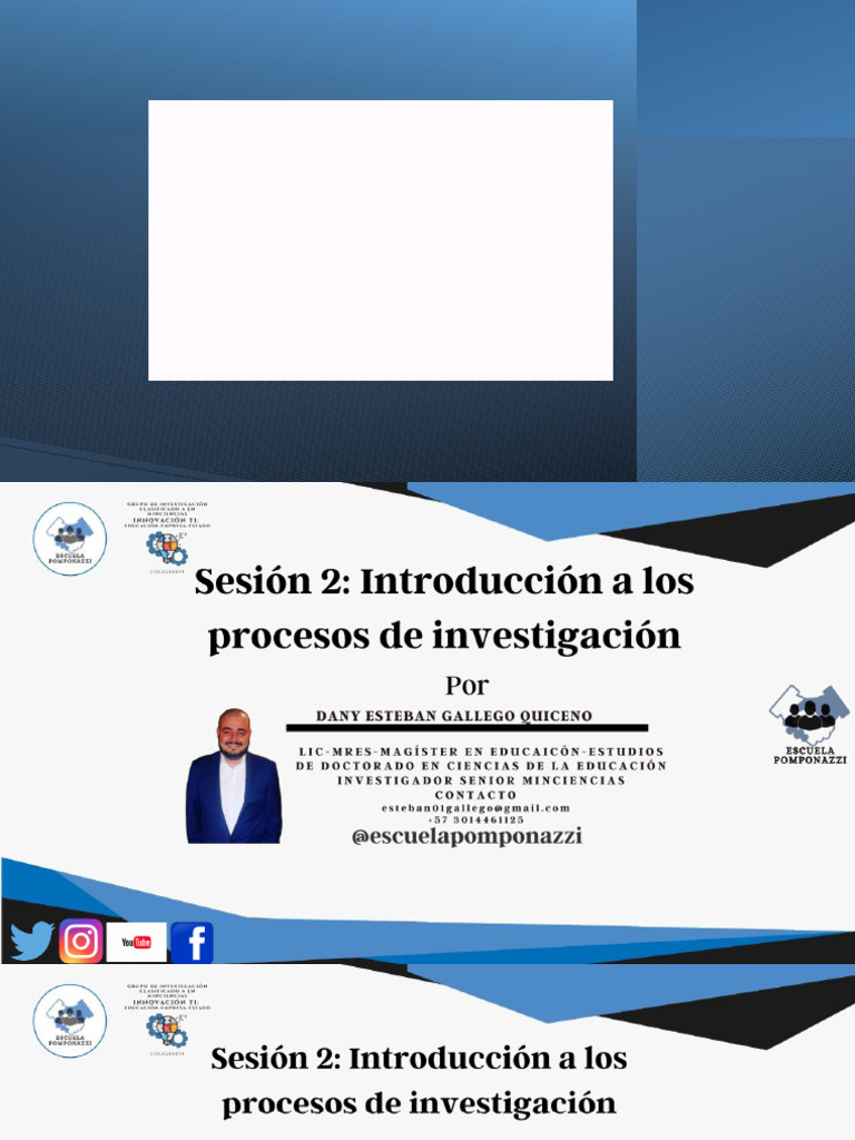 Sesión+2 +introducción+a+los+procesos+de+investigación | PDF