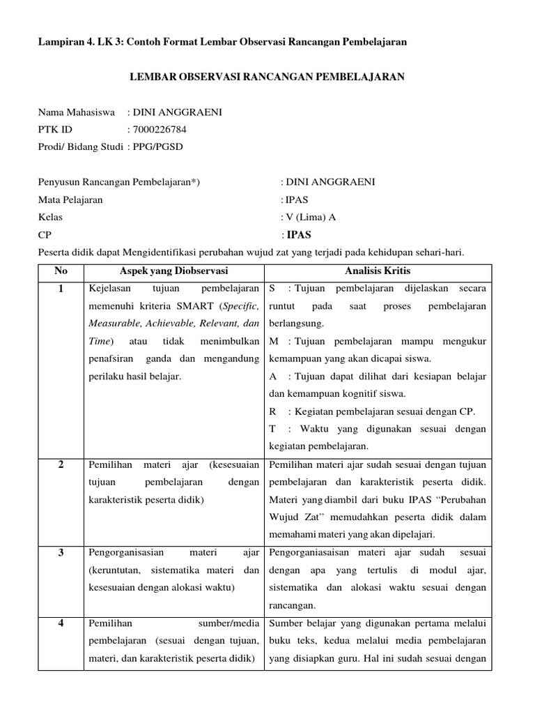 10 Dini Anggraeni B4 4 Unggah Lk 3 Lembar Observasi Rancangan Dan