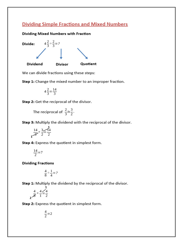 Math 6 Module 1 | PDF | Division (Mathematics) | Numbers