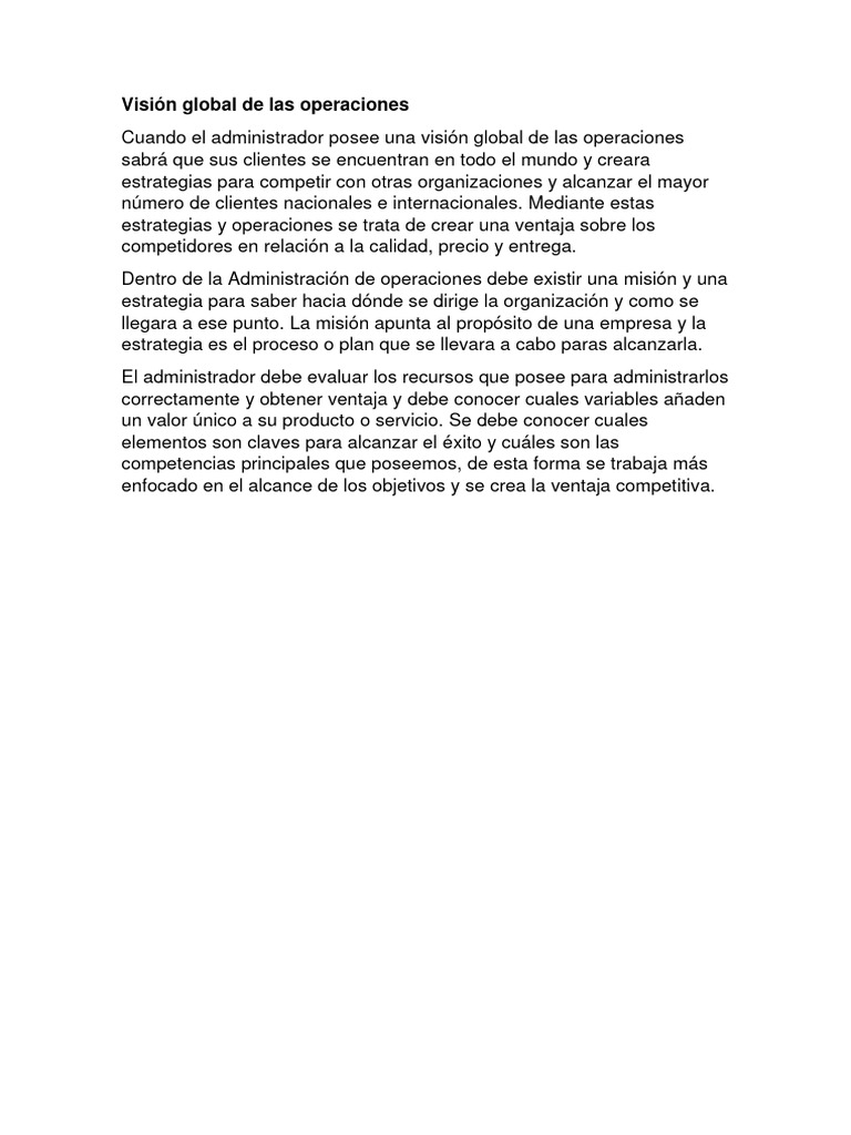 Visión Global | PDF