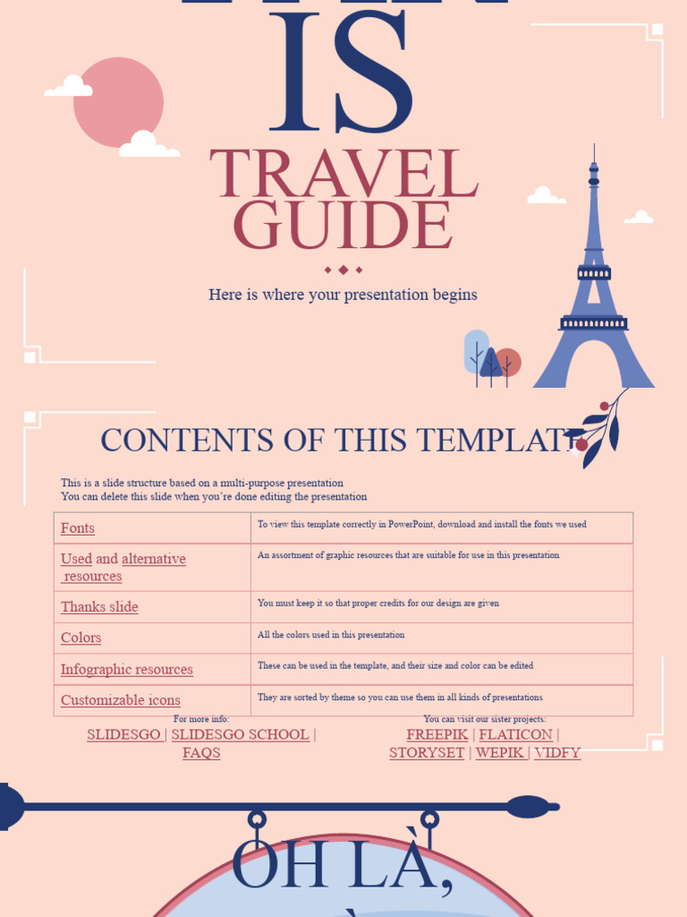 Travel Guide - Paris XL by Slidesgo | PDF | Planets | Planets In Astrology