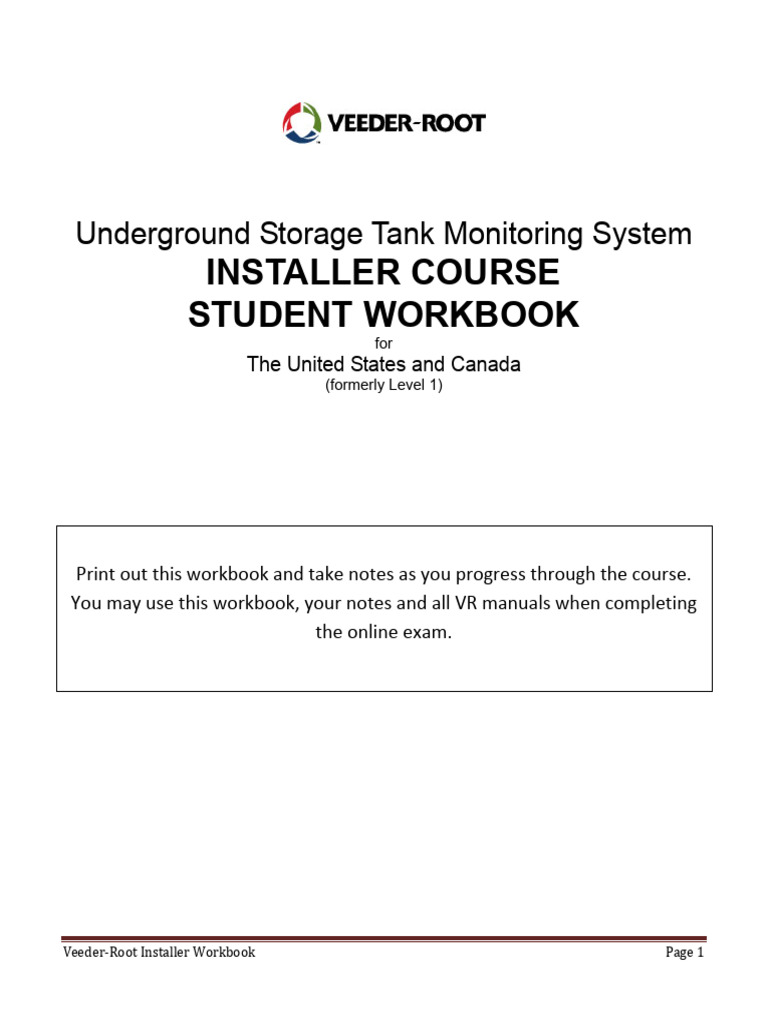 UST Monitoring System Installer Workbook | PDF | Electrical Wiring ...