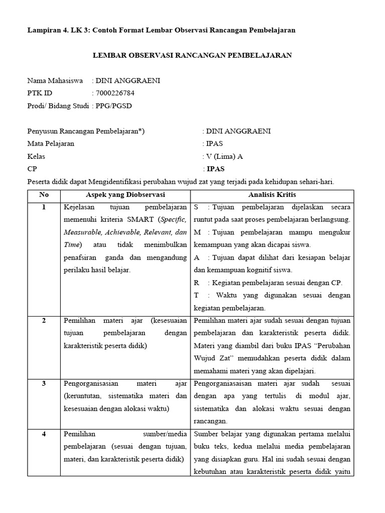 10 Dini Anggraeni B4 4 Unggah Lk 3 Lembar Observasi Rancangan Dan