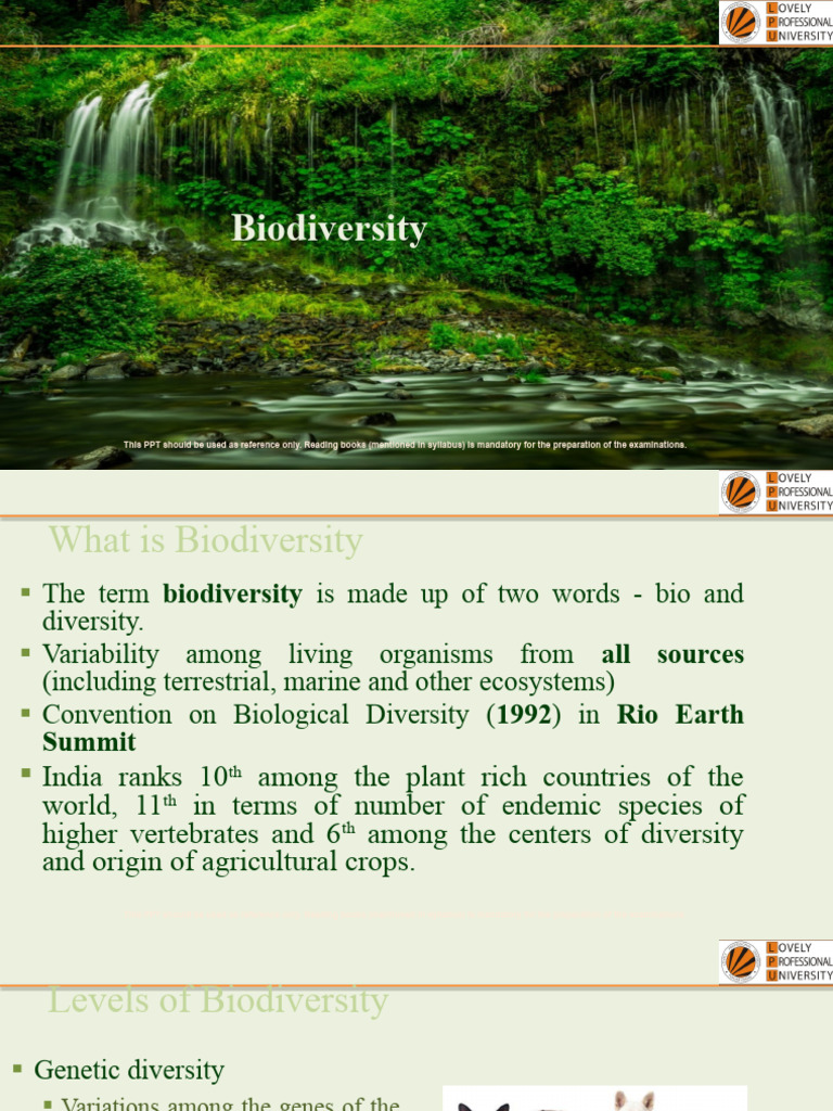 Biodiversity | PDF | Biodiversity | Conservation Biology
