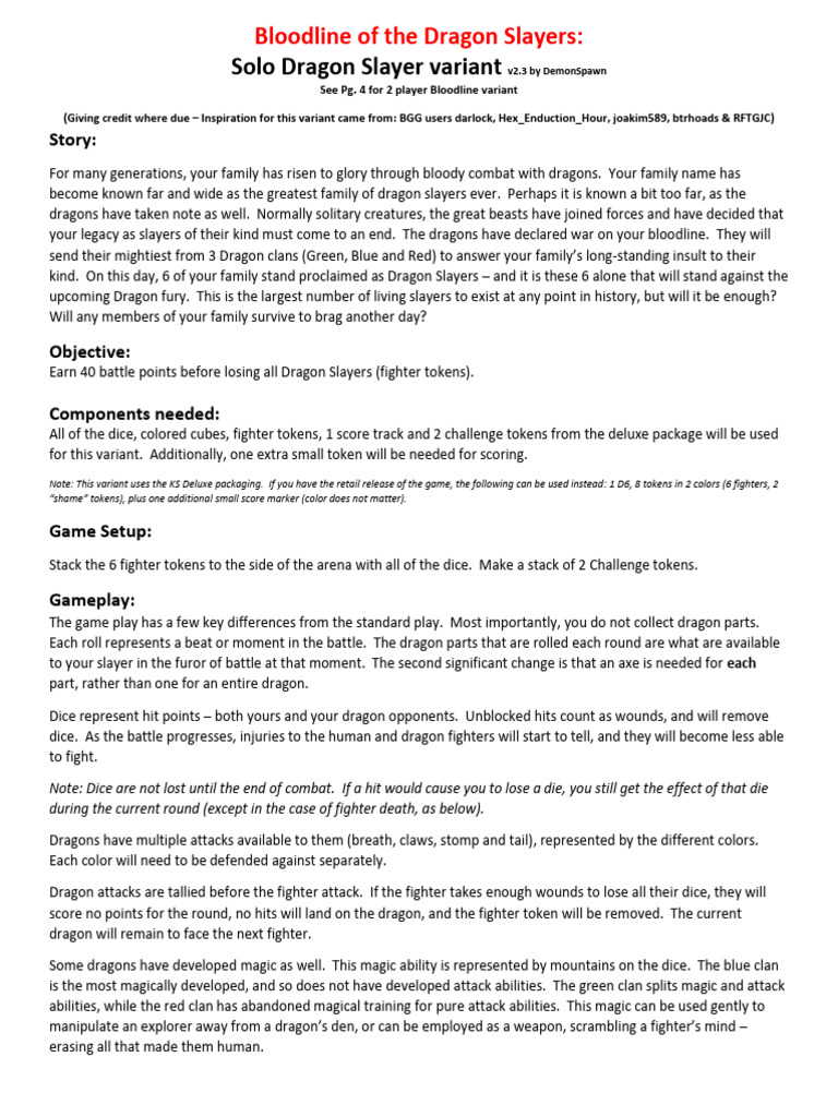 Bloodline of The Dragon Slayers v2 | PDF | Fighter Aircraft | Dragon