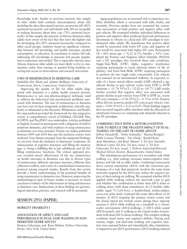 AD Knowledge and Reminiscence in Dementia | PDF | Dementia | Neuroscience