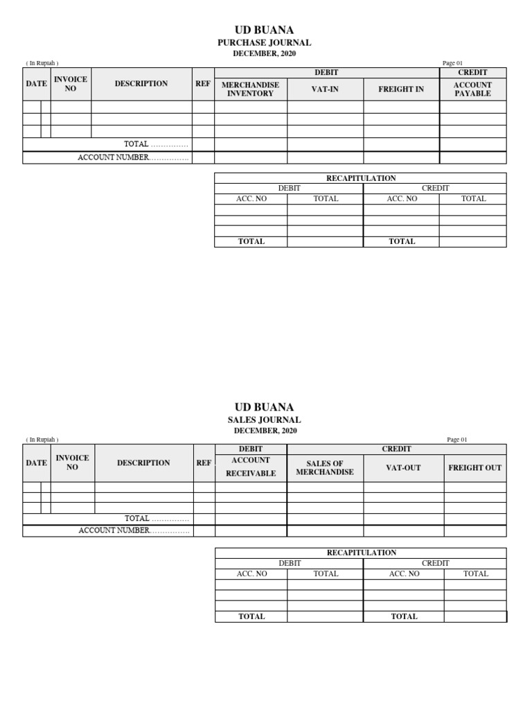 Print Ud Buana | PDF | Expense | Debits And Credits