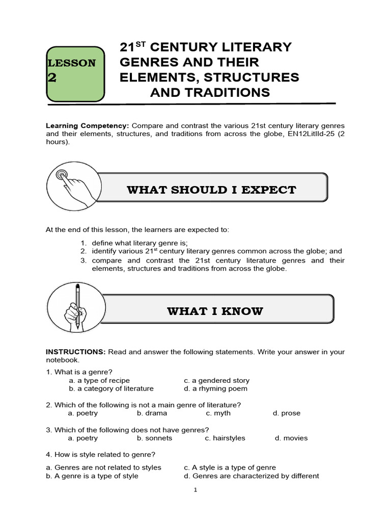 Module 2 Q2 | Download Free PDF | Poetry | Genre