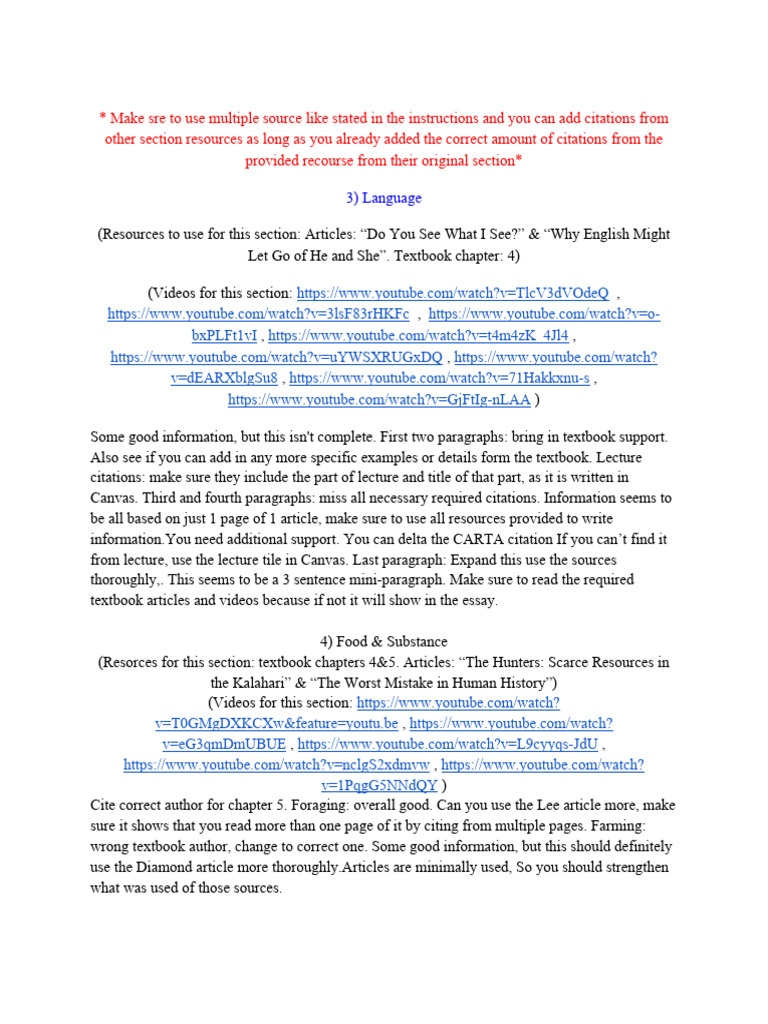 Crituques To Fix in Essay | PDF | Citation | Human Communication