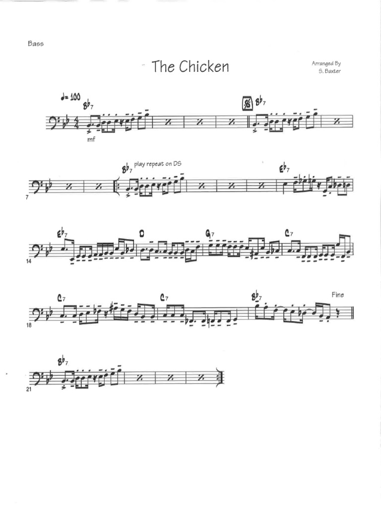 04 The Chicken - Bass | PDF