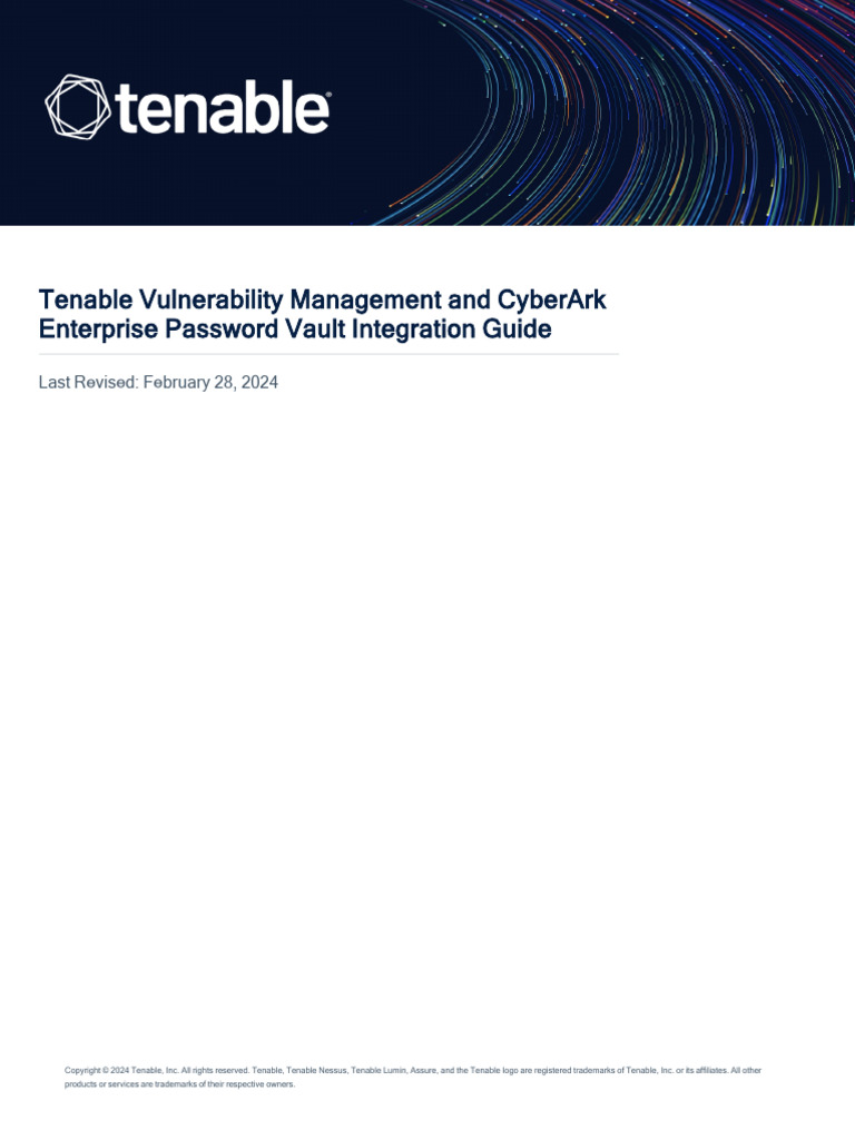 Tenableio and CyberArk Enterprise Password Vault Integration Guide | Download Free PDF ...
