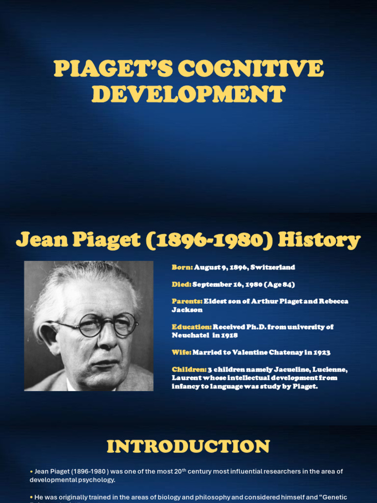 Presentation 3 | PDF | Cognition | Cognitive Development