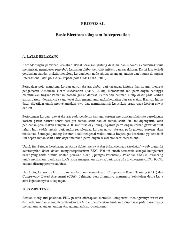 Pelatihan Interpretasi EKG 2025 | PDF | Sains & Matematika