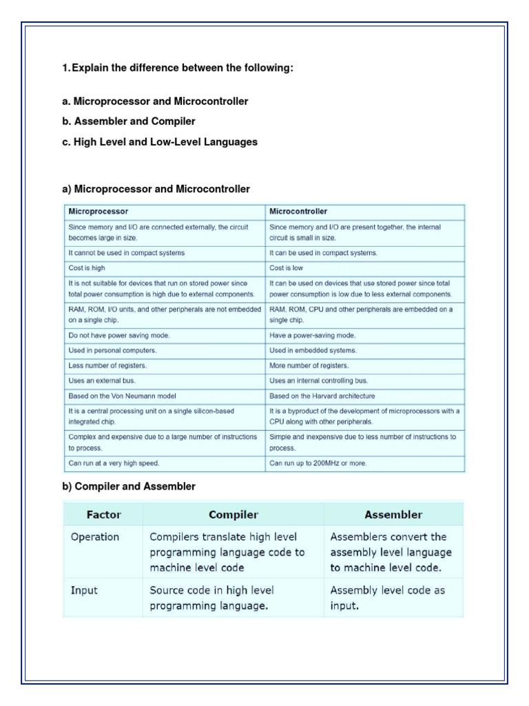 Assignment1 Content | Download Free PDF | Central Processing Unit | Input/Output