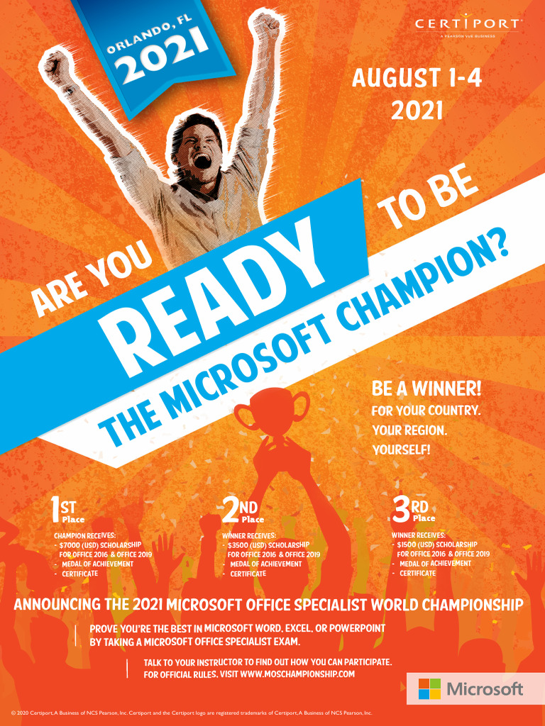 MOS WC 2021 Poster | PDF | Application Software | Microsoft Software